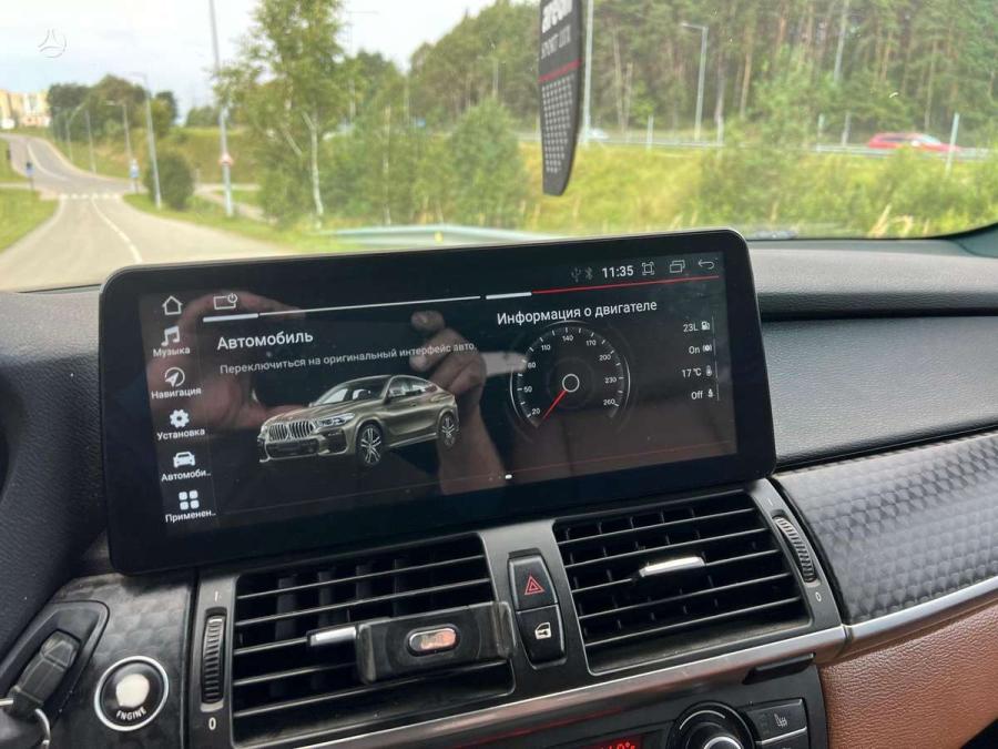 Black BMW X6 2011 in Vilnius, with an engine capacity of 2.99 L and mileage of 159 thousand km for 11800 €, photo 12 on AUTOMOTO.COM.LV