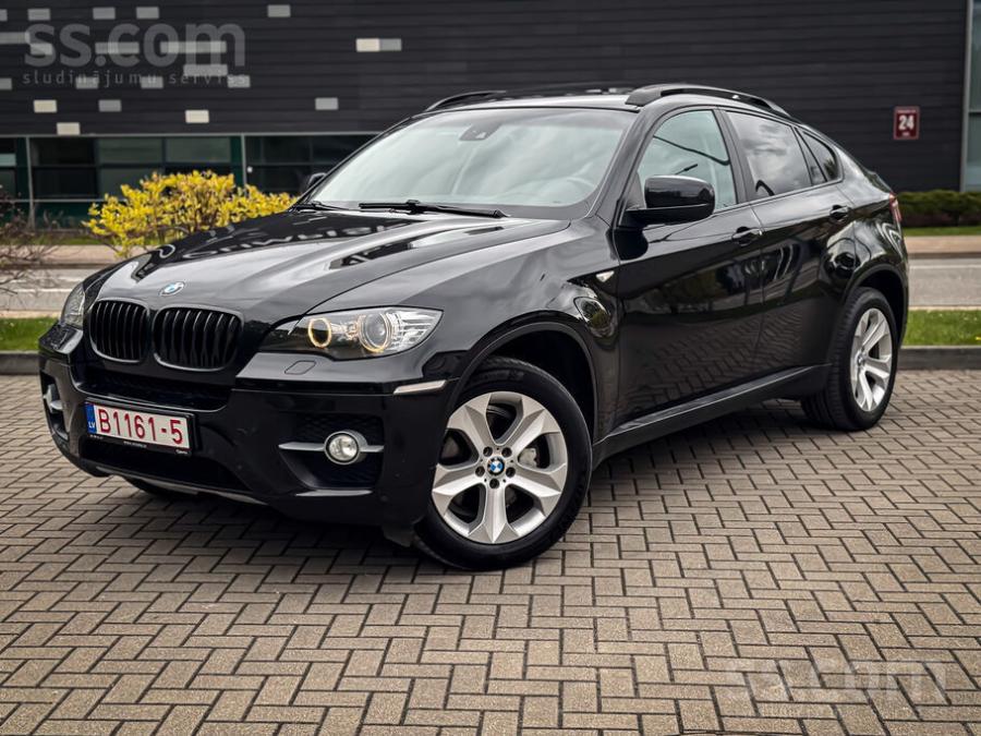 Black BMW X6 2012 in Jelgava, with an engine capacity of 3.00 L and mileage of 0 thousand km for 10000 €, photo 2 on AUTOMOTO.COM.LV