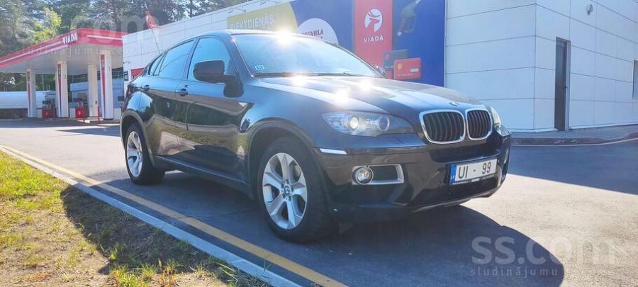 Black BMW X6 2012 in Riga, with an engine capacity of 3.00 L and mileage of 0 thousand km for 14000 €, photo 11 on AUTOMOTO.COM.LV