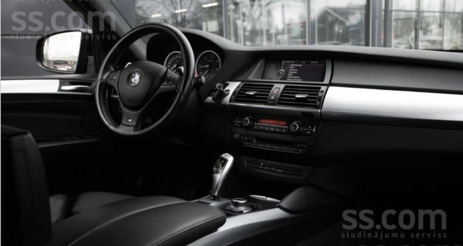 Black BMW X6 2012 in Daugavpils, with an engine capacity of 3.00 L and mileage of 246 thousand km for 15000 €, photo 4 on AUTOMOTO.COM.LV