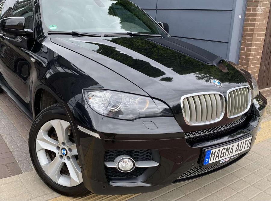 Black BMW X6 2012 in Marijampole, with an engine capacity of 2.99 L and mileage of 223 thousand km for 12850 €, photo 8 on AUTOMOTO.COM.LV