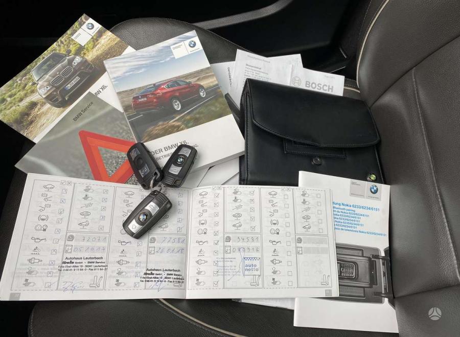 Black BMW X6 2012 in Marijampole, with an engine capacity of 2.99 L and mileage of 223 thousand km for 12850 €, photo 50 on AUTOMOTO.COM.LV