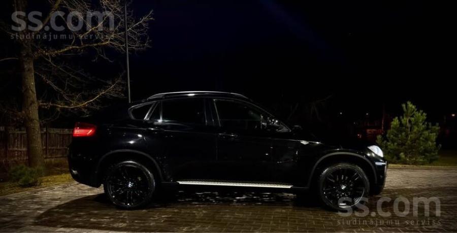 Black BMW X6 2012 in Riga, with an engine capacity of 3.00 L and mileage of 340 thousand km for 12800 €, photo 6 on AUTOMOTO.COM.LV