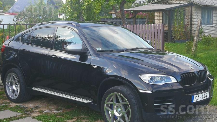 Black BMW X6 2013 in Kuldiga, with an engine capacity of 3.00 L and mileage of 0 thousand km for 15500 €, photo 1 on AUTOMOTO.COM.LV