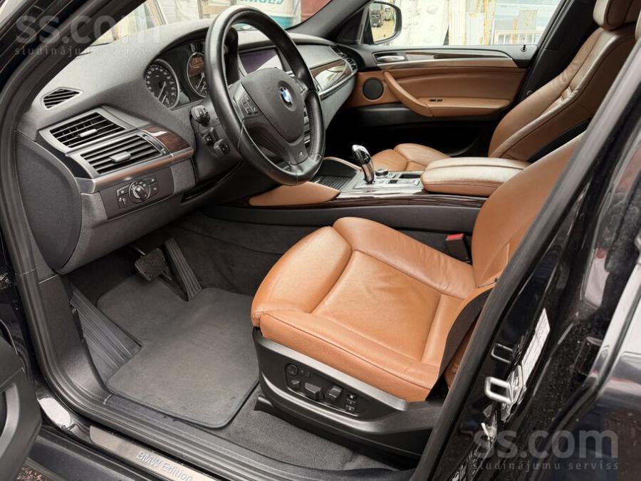 Черный БМВ Х6 2014 в Рига, объемом двигателя 3.00 л и пробегом 135 тыс. км за 19800 €, фото 7 на AUTOMOTO.COM.LV