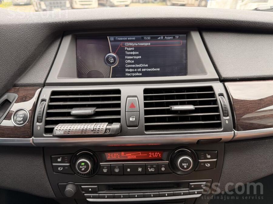 Черный БМВ Х6 2014 в Рига, объемом двигателя 3.00 л и пробегом 135 тыс. км за 19800 €, фото 9 на AUTOMOTO.COM.LV