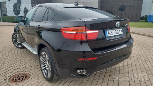 Black BMW X6 2014 in Riga, with an engine capacity of 3.00 L and mileage of 199 thousand km for 16500 €, photo 6 on AUTOMOTO.COM.LV