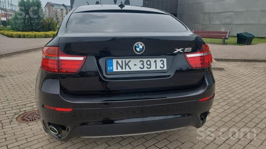 Black BMW X6 2014 in Riga, with an engine capacity of 3.00 L and mileage of 199 thousand km for 16500 €, photo 15 on AUTOMOTO.COM.LV