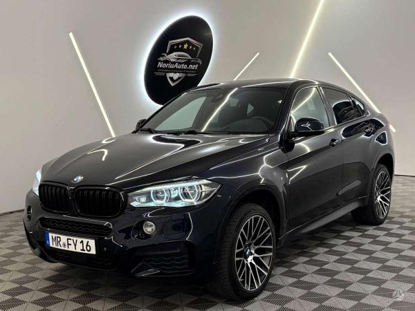 Black BMW X6 2014 in Marijampole, with an engine capacity of 2.99 L and mileage of 259 thousand km for 23750 €, photo 7 on AUTOMOTO.COM.LV
