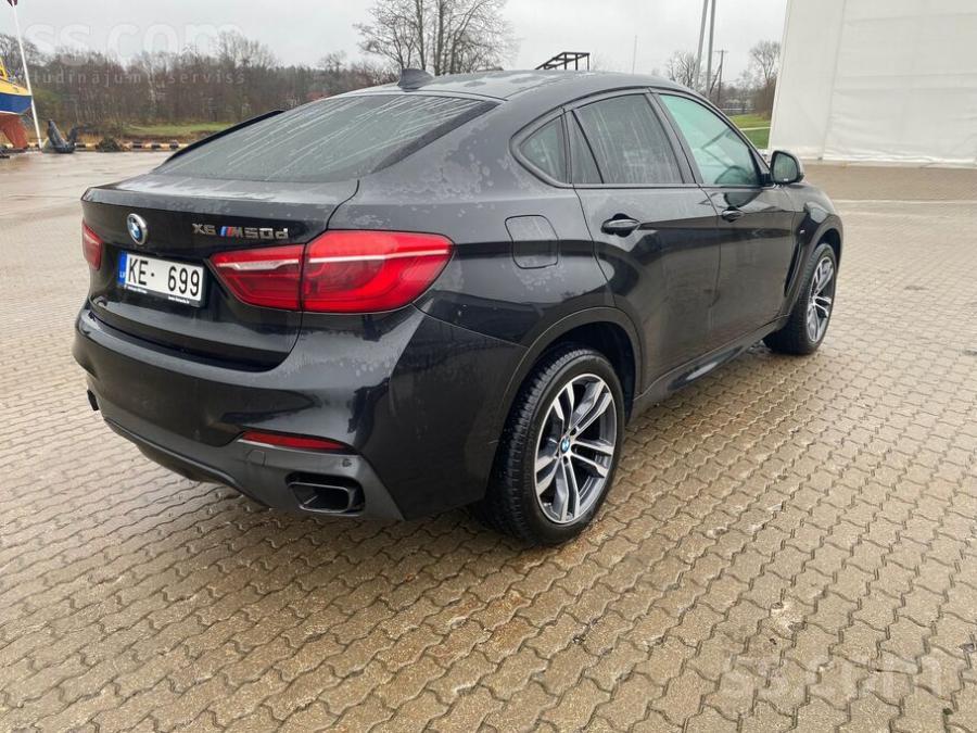 Black BMW X6 2015 in Riga, with an engine capacity of 3.00 L and mileage of 204 thousand km for 14000 €, photo 2 on AUTOMOTO.COM.LV