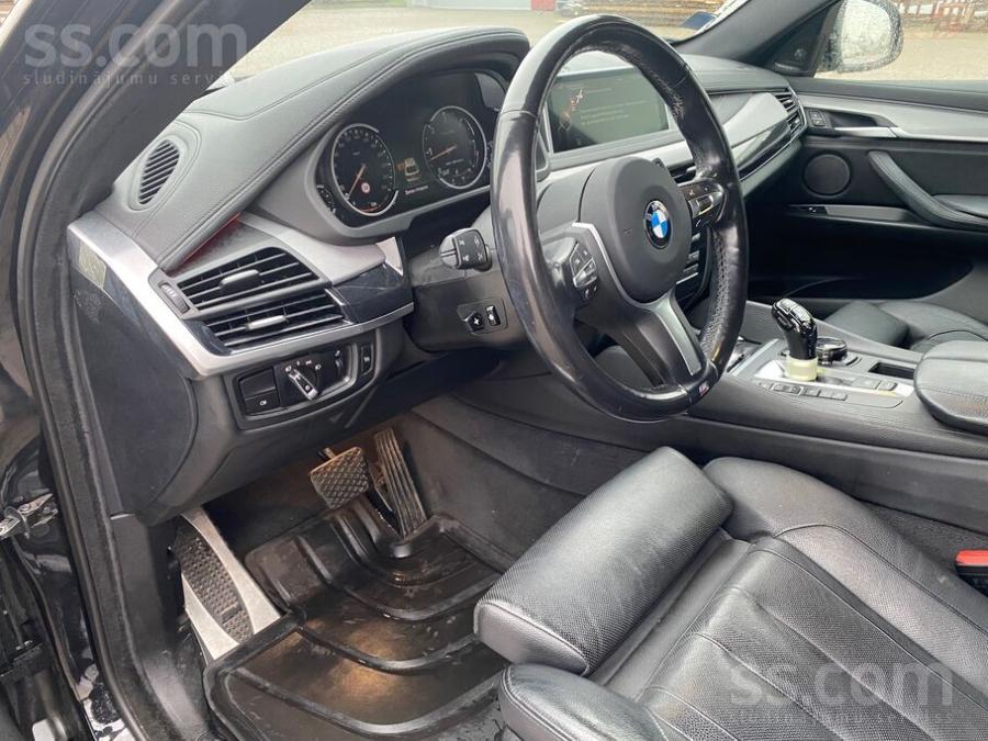 Black BMW X6 2015 in Riga, with an engine capacity of 3.00 L and mileage of 204 thousand km for 14000 €, photo 6 on AUTOMOTO.COM.LV