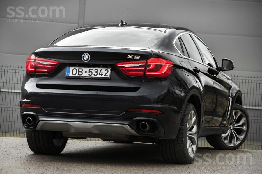 Melns BMW X6 2015 Tukums, ar dzinēja tilpumu 3.00 L un nobraukumu 199 tūkst. km par 14750 €, foto 6 vietnē AUTOMOTO.COM.LV