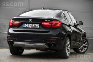 Black BMW X6 2015 in Tukums, with an engine capacity of 3.00 L and mileage of 198 thousand km for 14950 €, photo 8 on AUTOMOTO.COM.LV