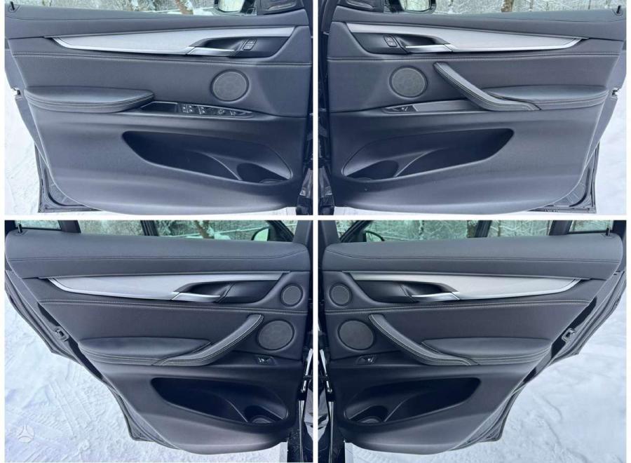 Black BMW X6 2015 in Siauliai, with an engine capacity of 3.00 L and mileage of 197 thousand km for 23900 €, photo 19 on AUTOMOTO.COM.LV