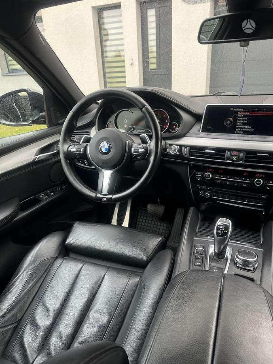Melns BMW X6 2015 Kauņa, ar dzinēja tilpumu 3.00 L un nobraukumu 280 tūkst. km par 24900 €, foto 15 vietnē AUTOMOTO.COM.LV