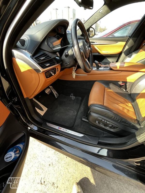 Black BMW X6 2015 in Kaunas, with an engine capacity of 3.00 L and mileage of 150 thousand km for 25000 €, photo 8 on AUTOMOTO.COM.LV