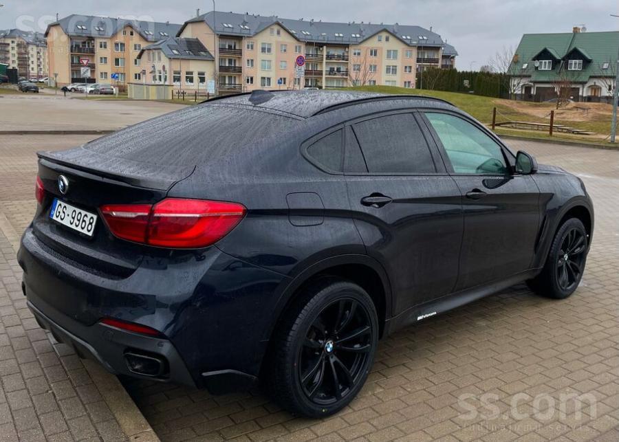 Melns BMW X6 2015 Rīga, ar dzinēja tilpumu 3.00 L un nobraukumu 206 tūkst. km par 25900 €, foto 6 vietnē AUTOMOTO.COM.LV