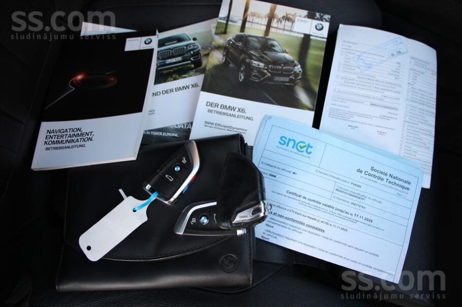 Melns BMW X6 2015 Rīga, ar dzinēja tilpumu 3.00 L un nobraukumu 268 tūkst. km par 24900 €, foto 28 vietnē AUTOMOTO.COM.LV