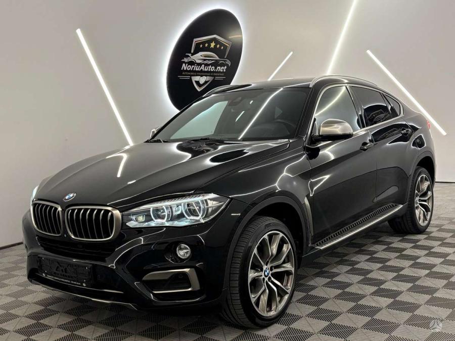 Black BMW X6 2015 in Marijampole, with an engine capacity of 2.99 L and mileage of 175 thousand km for 23450 €, photo 35 on AUTOMOTO.COM.LV