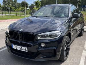 Black BMW X6 2015 in Riga, with an engine capacity of 3.00 L and mileage of 211 thousand km for 22300 €, photo  on AUTOMOTO.COM.LV