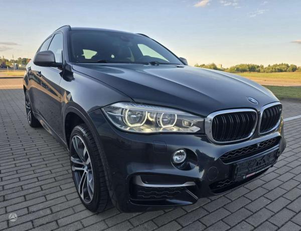 Melns BMW X6 2015 Panevēža, ar dzinēja tilpumu 2.99 L un nobraukumu 313 tūkst. km par 20499 €, foto 8 vietnē AUTOMOTO.COM.LV