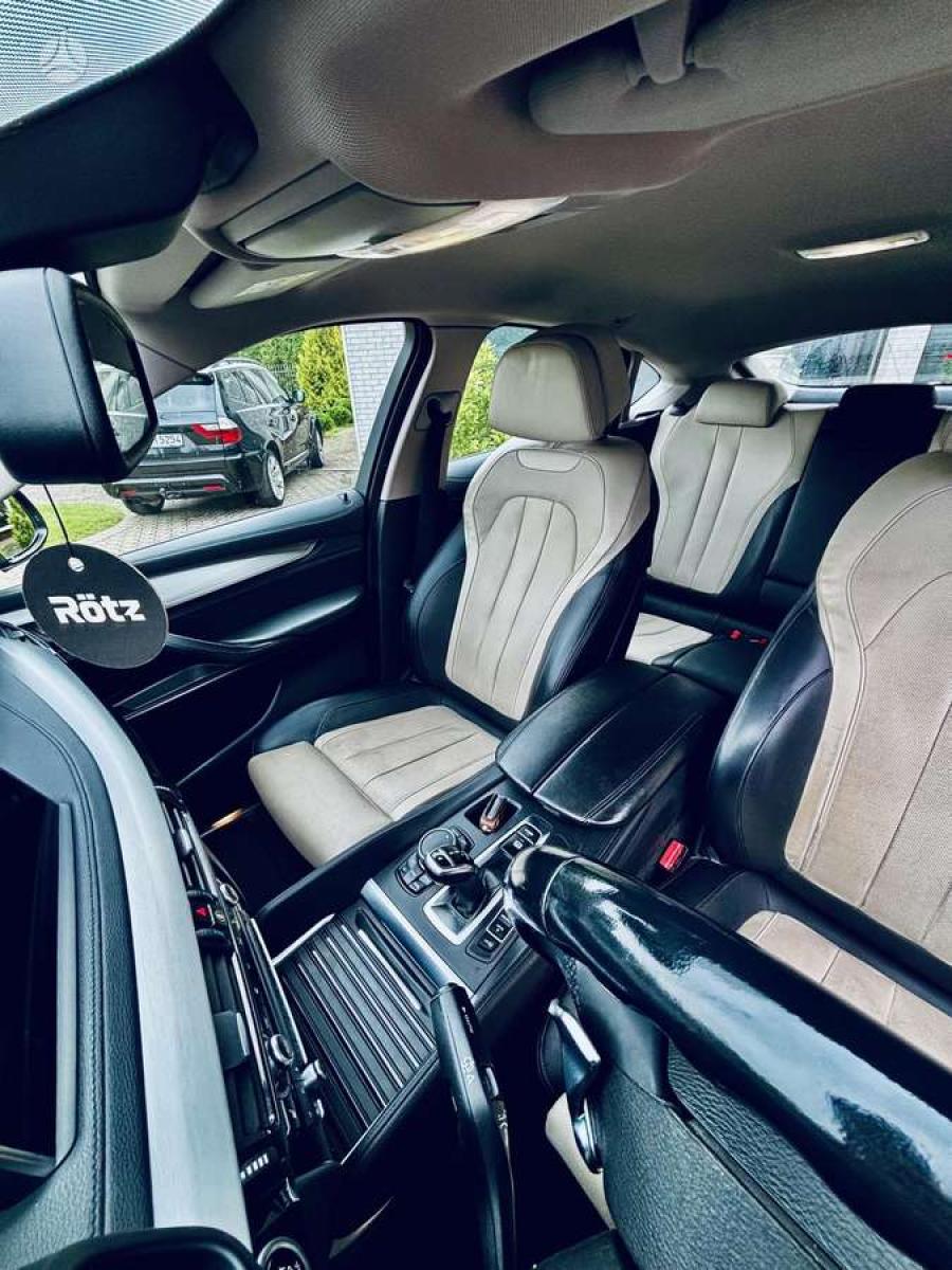 Melns BMW X6 2015 Kaišiadorys, ar dzinēja tilpumu 2.99 L un nobraukumu 268 tūkst. km par 18500 €, foto 13 vietnē AUTOMOTO.COM.LV