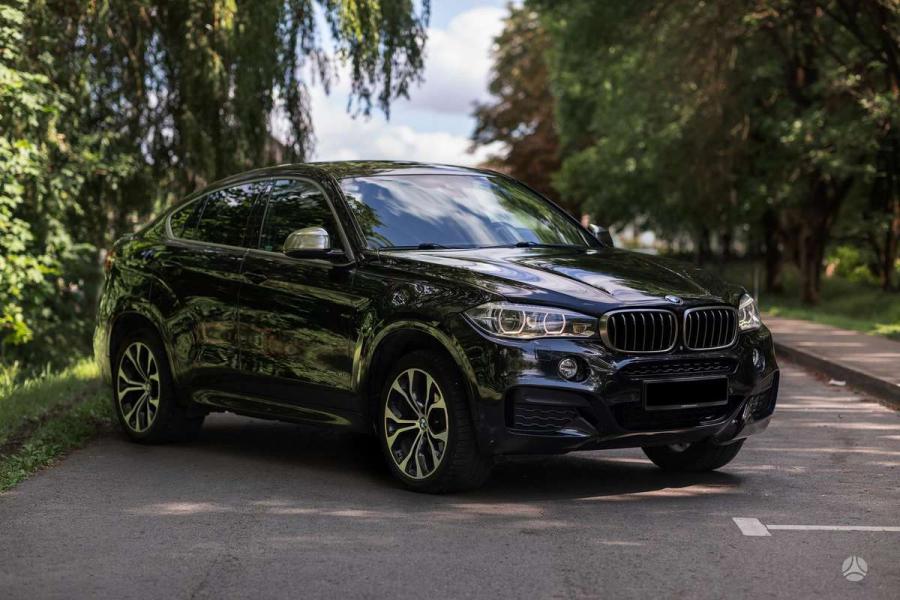 Black BMW X6 2015 in Siauliai, with an engine capacity of 2.99 L and mileage of 252 thousand km for 23500 €, photo 37 on AUTOMOTO.COM.LV