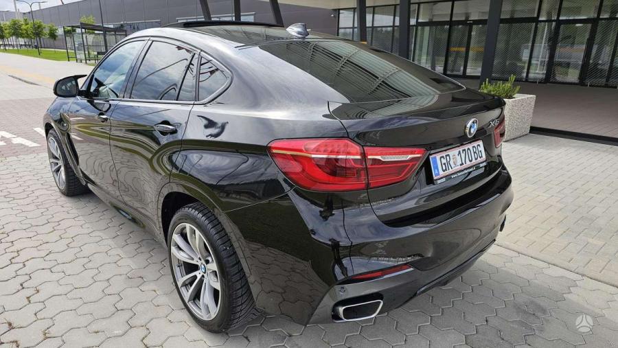 Melns BMW X6 2015 Kauņa, ar dzinēja tilpumu 2.99 L un nobraukumu 229 tūkst. km par 23490 €, foto 7 vietnē AUTOMOTO.COM.LV