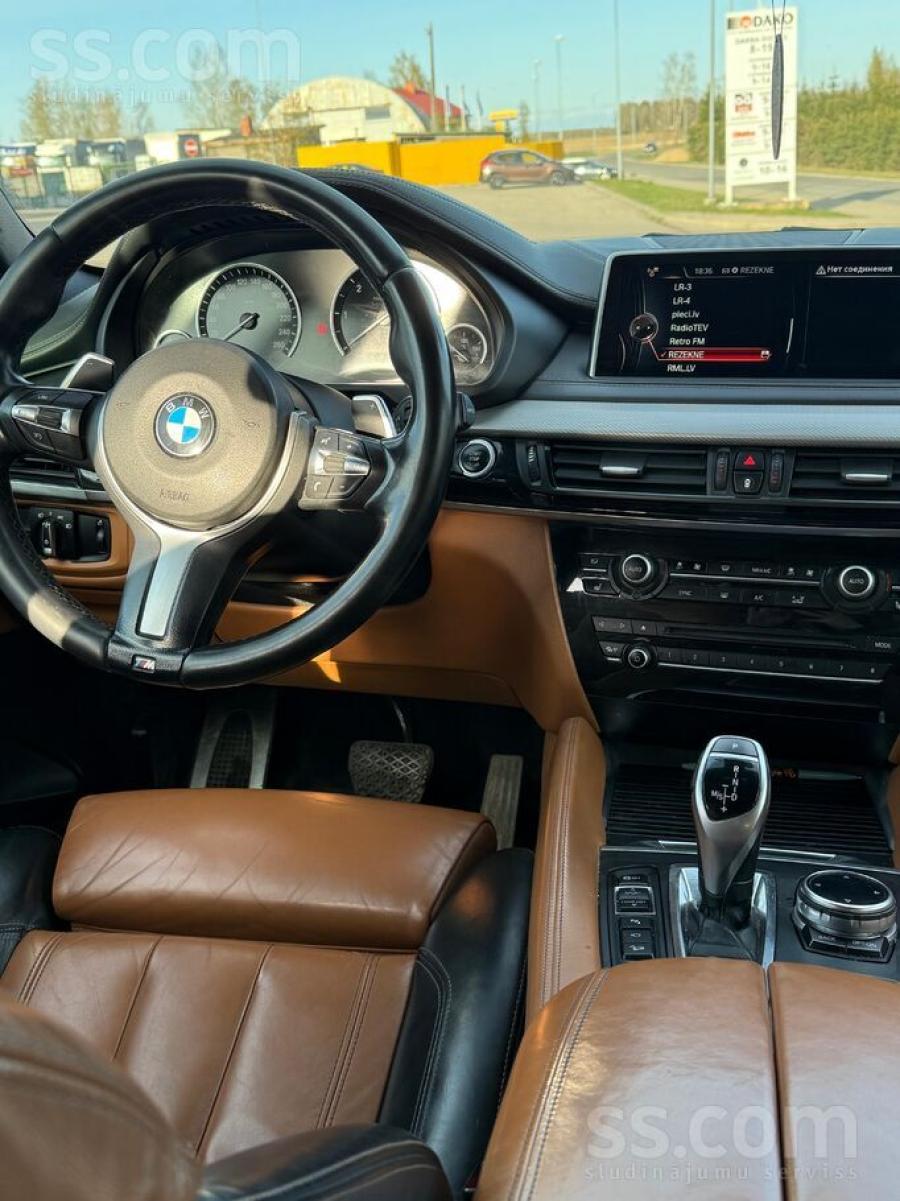 Melns BMW X6 2015 Rēzekne, ar dzinēja tilpumu 3.00 L un nobraukumu 265 tūkst. km par 20000 €, foto 7 vietnē AUTOMOTO.COM.LV