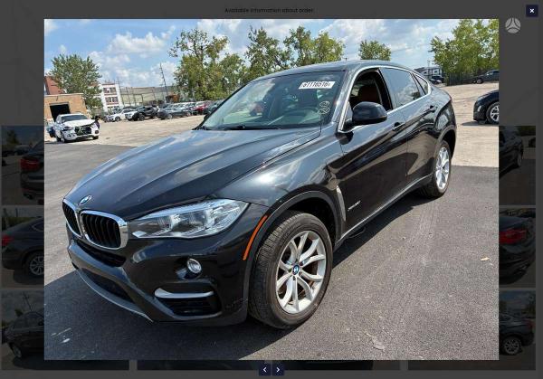 Melns BMW X6 2015 Klaipėda, ar dzinēja tilpumu 2.98 L un nobraukumu 253 tūkst. km par 13900 €, foto 1 vietnē AUTOMOTO.COM.LV