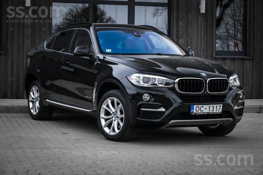 Black BMW X6 2016 in Tukums, with an engine capacity of 3.00 L and mileage of 290 thousand km for 18900 €, photo 1 on AUTOMOTO.COM.LV