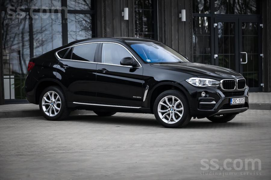 Black BMW X6 2016 in Tukums, with an engine capacity of 3.00 L and mileage of 290 thousand km for 18900 €, photo 2 on AUTOMOTO.COM.LV