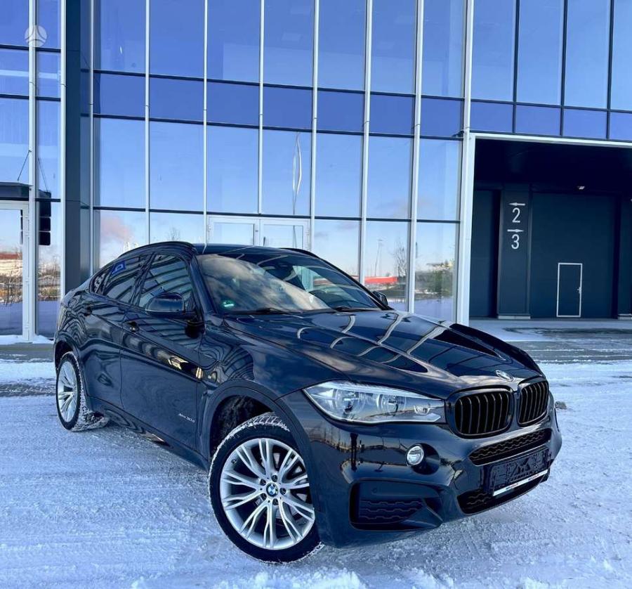 Melns BMW X6 2016 Viļņa, ar dzinēja tilpumu 2.99 L un nobraukumu 260 tūkst. km par 24800 €, foto 2 vietnē AUTOMOTO.COM.LV