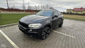 Black BMW X6 2016 in Vilnius, with an engine capacity of 3.00 L and mileage of 196 thousand km for 24400 €, photo 4 on AUTOMOTO.COM.LV
