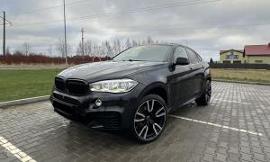 Black BMW X6 2016 in Vilnius, with an engine capacity of 3.00 L and mileage of 196 thousand km for 24400 €, photo 10 on AUTOMOTO.COM.LV