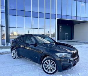 Black BMW X6 2016 in Vilnius, with an engine capacity of 2.99 L and mileage of 260 thousand km for 24700 €, photo 12 on AUTOMOTO.COM.LV