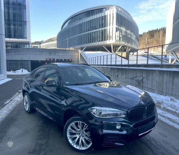 Black BMW X6 2016 in Vilnius, with an engine capacity of 2.99 L and mileage of 261 thousand km for 23999 €, photo 3 on AUTOMOTO.COM.LV