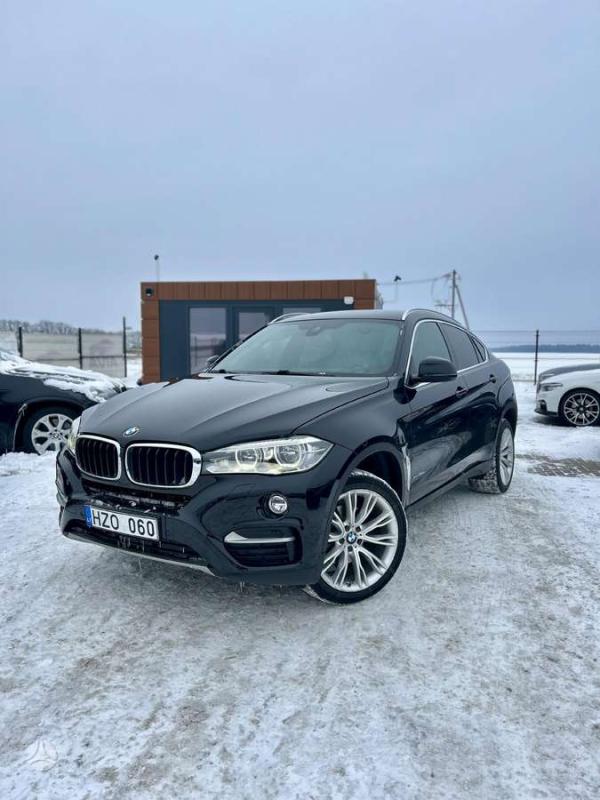 Black BMW X6 2016 in Kaunas, with an engine capacity of 2.99 L and mileage of 190 thousand km for 23200 €, photo 1 on AUTOMOTO.COM.LV