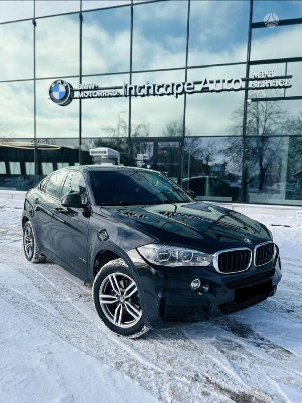 Black BMW X6 2016 in Kaunas, with an engine capacity of 2.99 L and mileage of 217 thousand km for 25300 €, photo 1 on AUTOMOTO.COM.LV