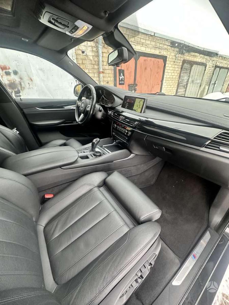 Melns BMW X6 2016 Viļņa, ar dzinēja tilpumu 2.99 L un nobraukumu 259 tūkst. km par 23999 €, foto 16 vietnē AUTOMOTO.COM.LV