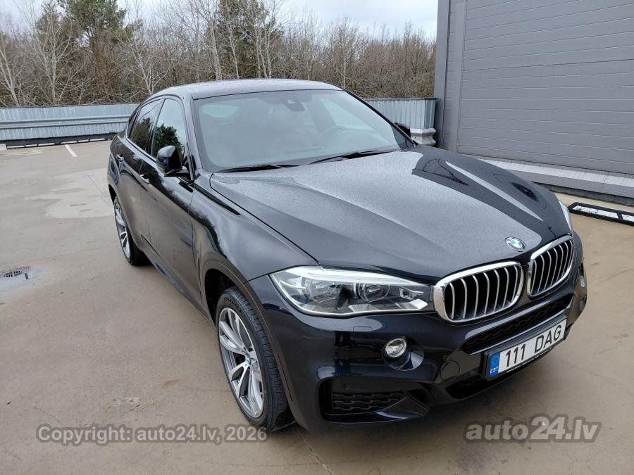Black BMW X6 2016 in Tallinn, with an engine capacity of 3.00 L and mileage of 231 thousand km for 30500 €, photo 8 on AUTOMOTO.COM.LV