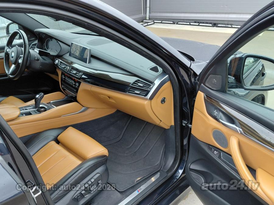 Black BMW X6 2016 in Tallinn, with an engine capacity of 3.00 L and mileage of 231 thousand km for 30500 €, photo 13 on AUTOMOTO.COM.LV