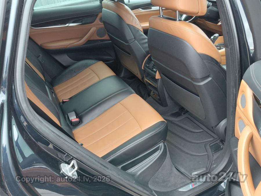 Black BMW X6 2016 in Tallinn, with an engine capacity of 3.00 L and mileage of 231 thousand km for 30500 €, photo 15 on AUTOMOTO.COM.LV
