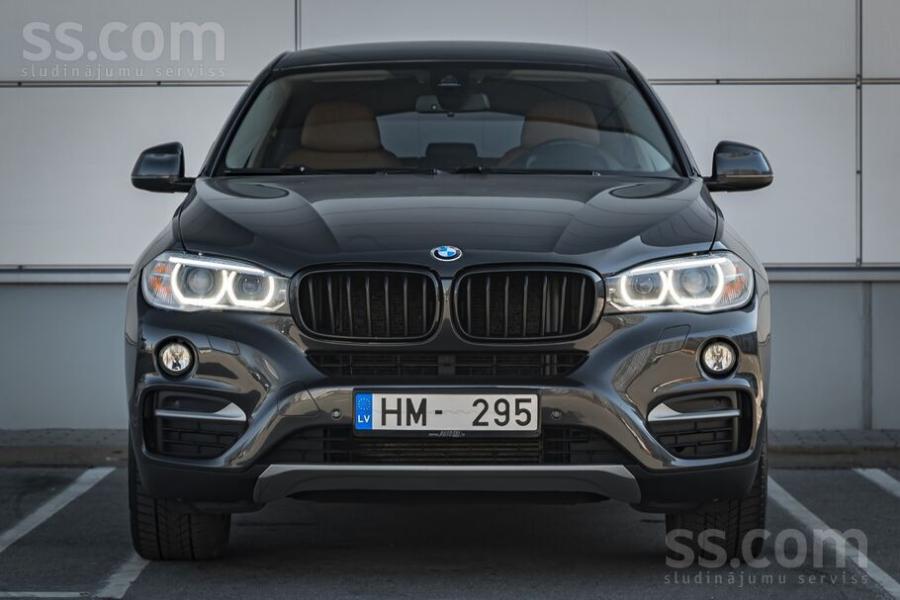 Black BMW X6 2016 in Riga, with an engine capacity of 3.00 L and mileage of 192 thousand km for 20990 €, photo 3 on AUTOMOTO.COM.LV