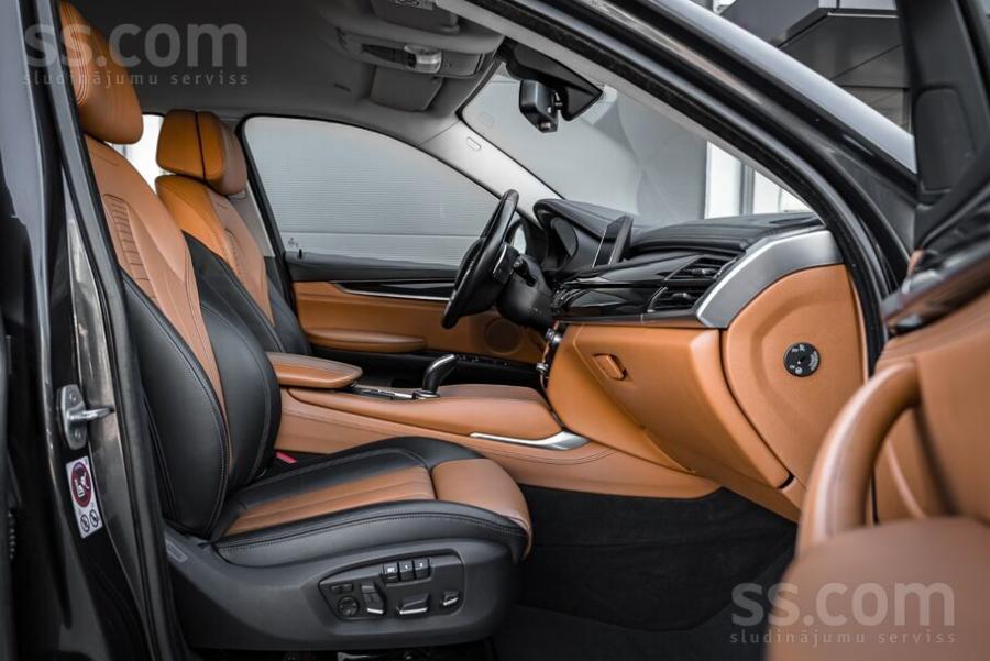 Black BMW X6 2016 in Riga, with an engine capacity of 3.00 L and mileage of 192 thousand km for 20990 €, photo 15 on AUTOMOTO.COM.LV