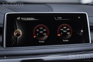 Black BMW X6 2016 in Riga, with an engine capacity of 3.00 L and mileage of 192 thousand km for 20990 €, photo 25 on AUTOMOTO.COM.LV