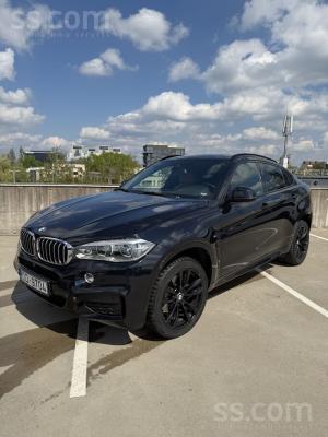 Melns BMW X6 2016 Rīga, ar dzinēja tilpumu 3.00 L un nobraukumu 215 tūkst. km par 22500 €, foto  vietnē AUTOMOTO.COM.LV
