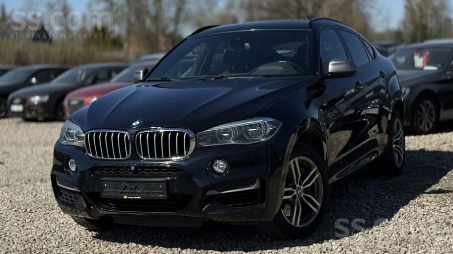 Melns BMW X6 2016 Jelgava, ar dzinēja tilpumu 3.00 L un nobraukumu 201 tūkst. km par 25990 €, foto 1 vietnē AUTOMOTO.COM.LV