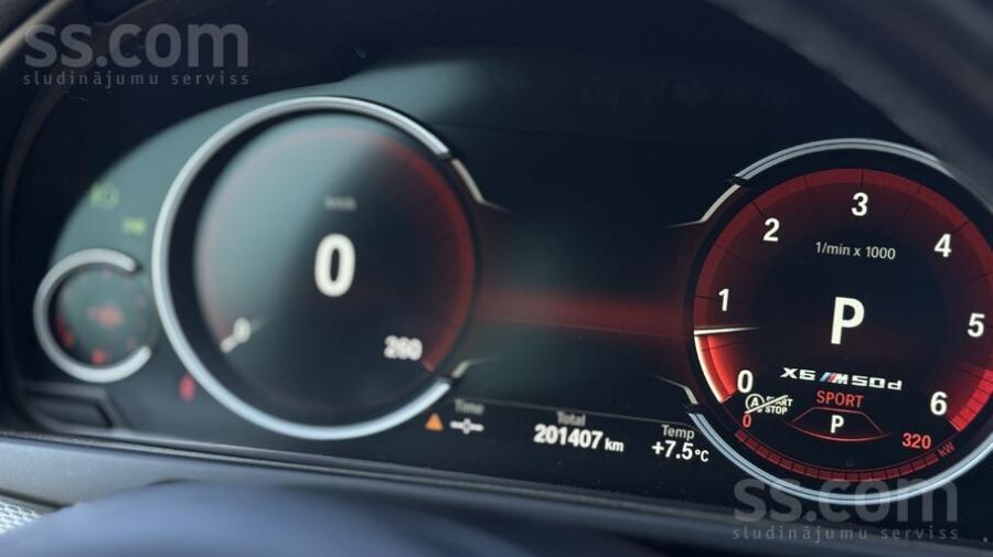 Melns BMW X6 2016 Jelgava, ar dzinēja tilpumu 3.00 L un nobraukumu 201 tūkst. km par 25990 €, foto 15 vietnē AUTOMOTO.COM.LV