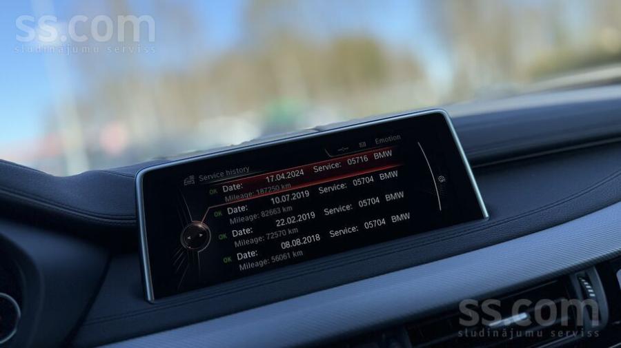 Melns BMW X6 2016 Jelgava, ar dzinēja tilpumu 3.00 L un nobraukumu 201 tūkst. km par 25990 €, foto 24 vietnē AUTOMOTO.COM.LV